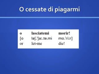 International Phonetic Alphabet - Basics of Singing Italian | PPT