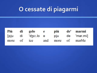 International Phonetic Alphabet - Basics of Singing Italian | PPT