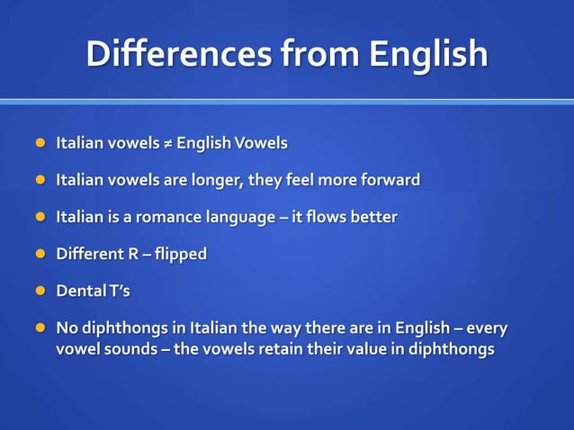 International Phonetic Alphabet - Basics of Singing Italian | PPTX ...