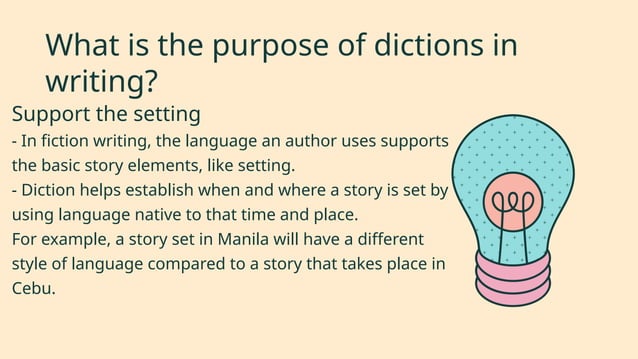 Diction and styles power point presentation | PPTX