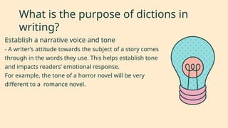 Diction and styles power point presentation | PPTX