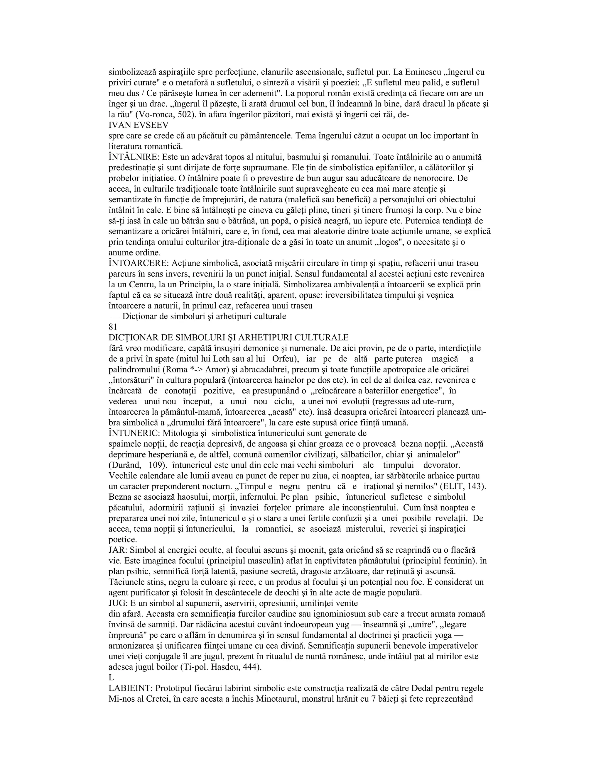 Dictionar de simboluri si arhetipuri culturale ivan evseev | PDF