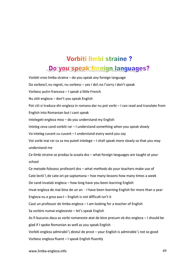 Dictionar expresii in limba engleza | PDF