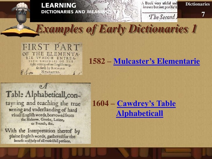 Types of dictionaries - darkbasta