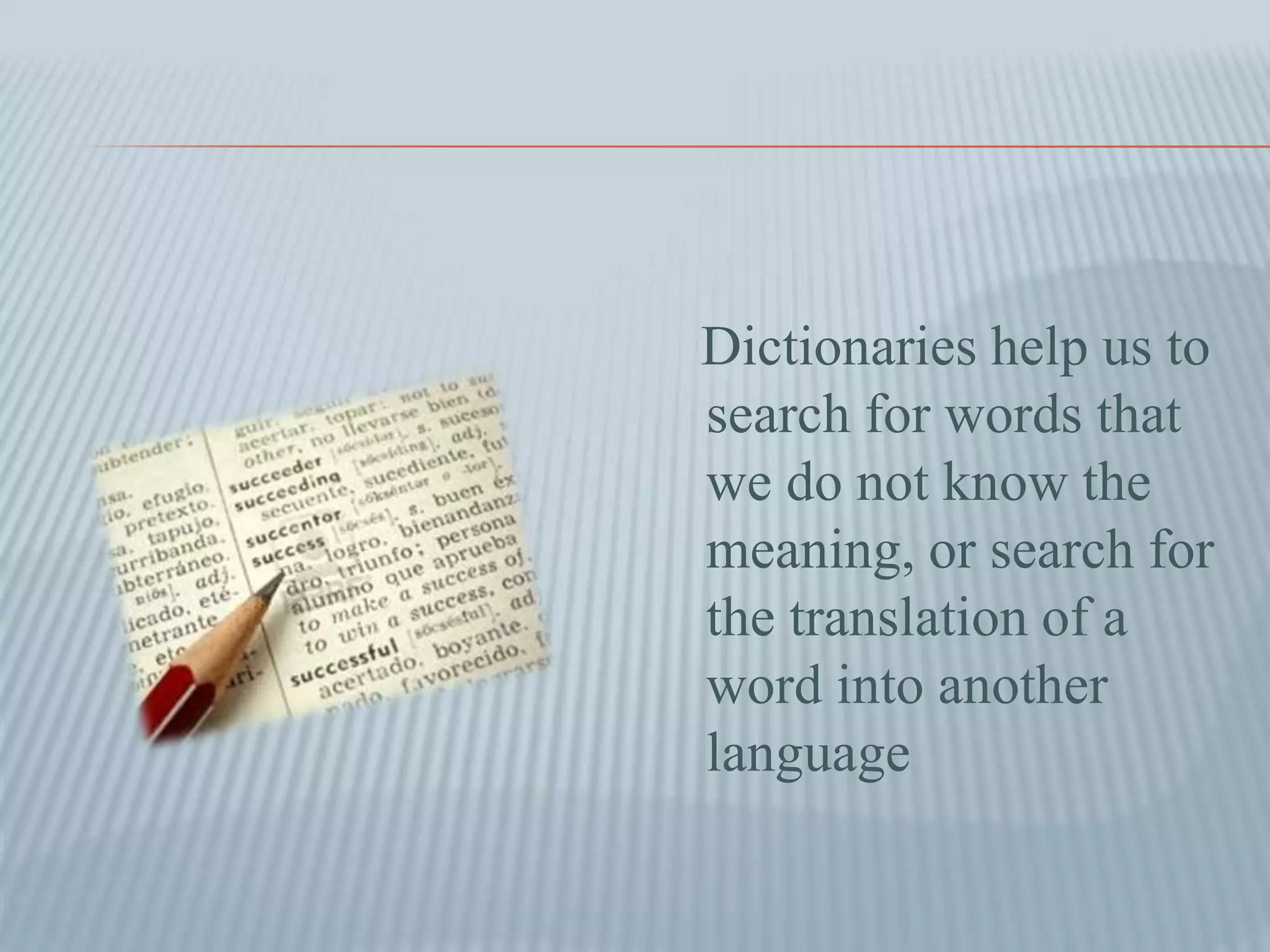 Dictionaries | PPT
