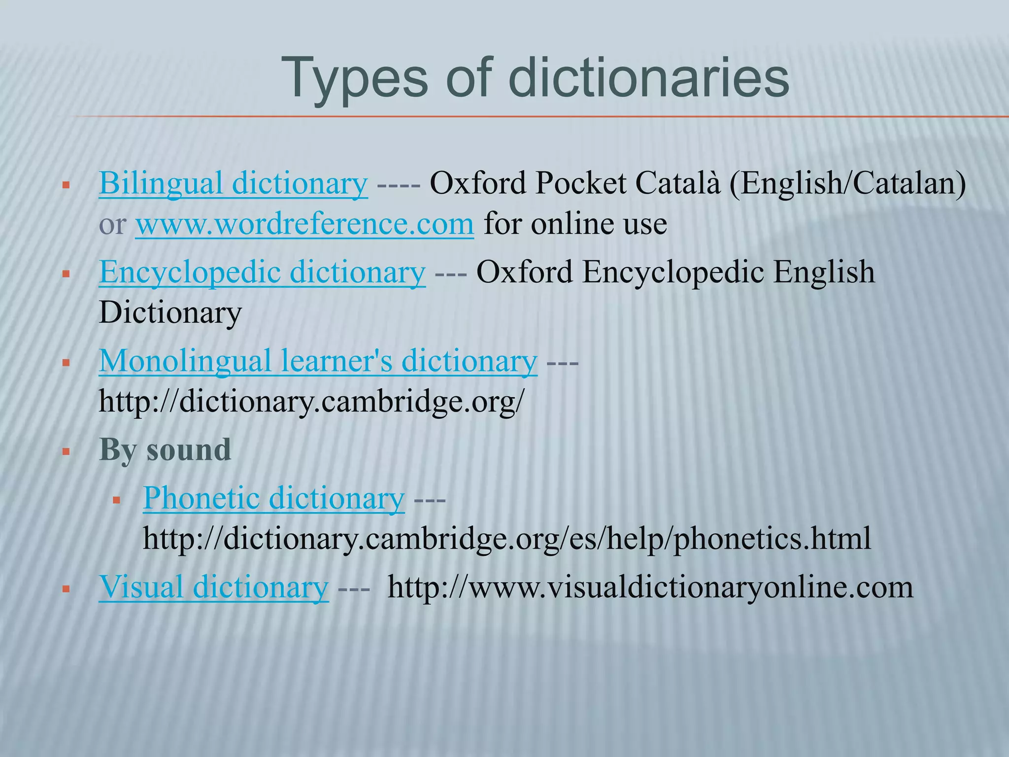 Dictionaries | PPT