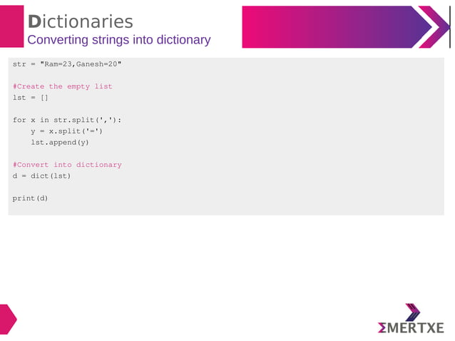 Python : Dictionaries | PDF