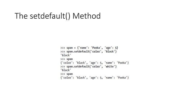 Dictionaries in Python | PPTX