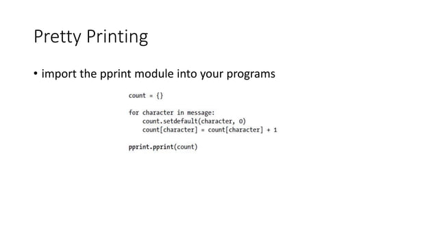 Dictionaries in Python | PPTX