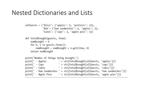 Dictionaries in Python | PPTX