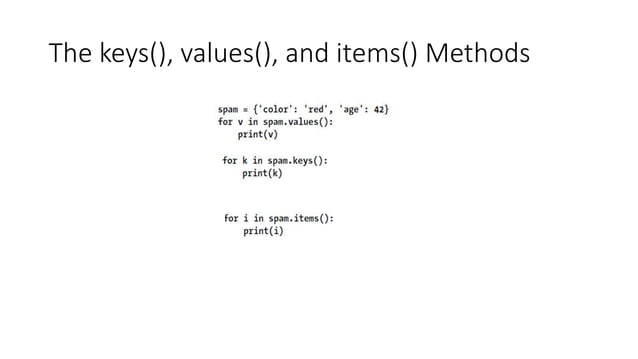 Dictionaries in Python | PPTX