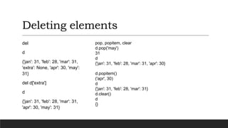 Dictionaries.pptx | Programming Languages | Computing