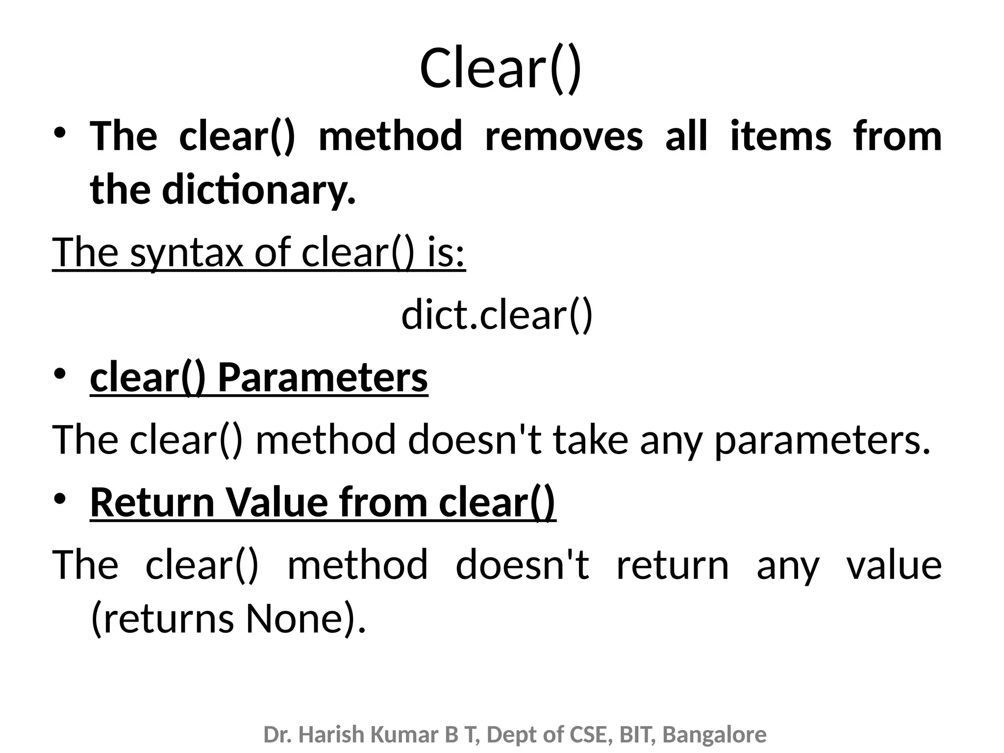 DictionariesPython Programming.One of the datatypes of Python which explains the dictionary ...