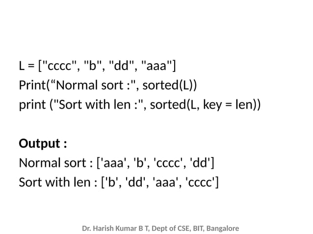 DictionariesPython Programming.One of the datatypes of Python which explains the dictionary ...