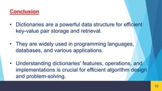 Dictionaries_66f8_csm-c.pptx | Databases | Computer Software and Applications