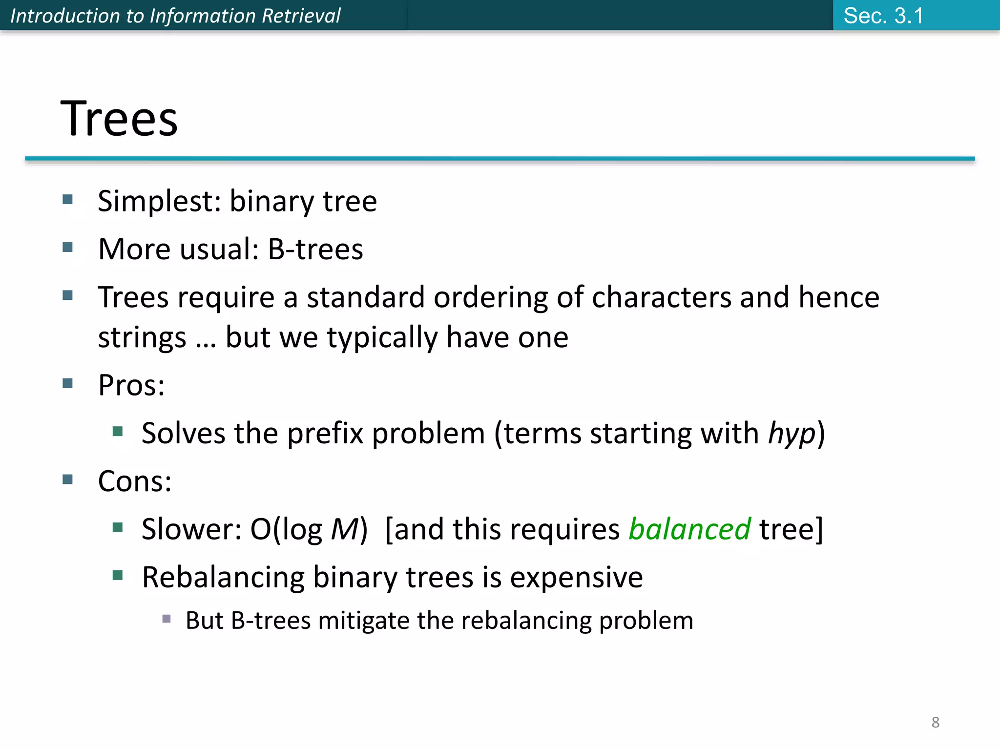 Dictionaries and Tolerant Retrieval.ppt