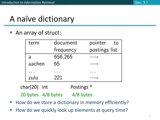 Dictionaries and Tolerant Retrieval.ppt