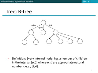 Dictionaries and Tolerant Retrieval.ppt