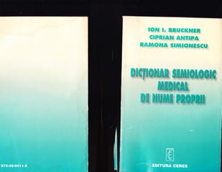 Bruckner, Ion I - Dictionar semiologic medical de nume proprii | PPT