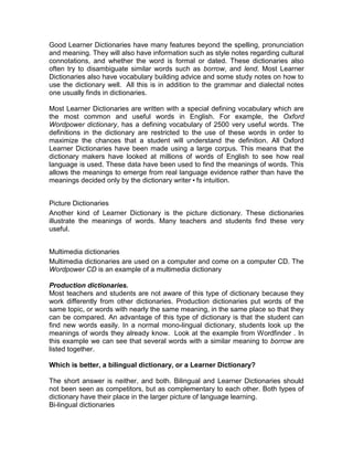 Dictionary | DOCX | Internet for Beginners | Internet