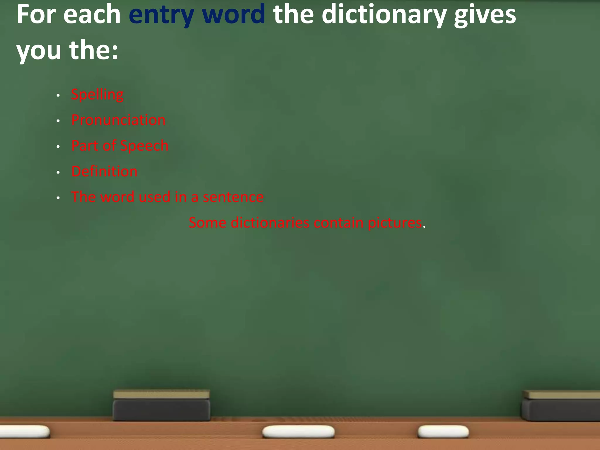 Dictionary | PPTX | Books and Literature