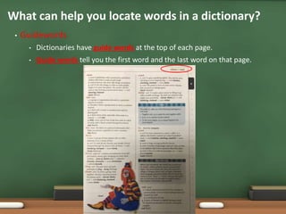 Dictionary | PPTX | Books and Literature