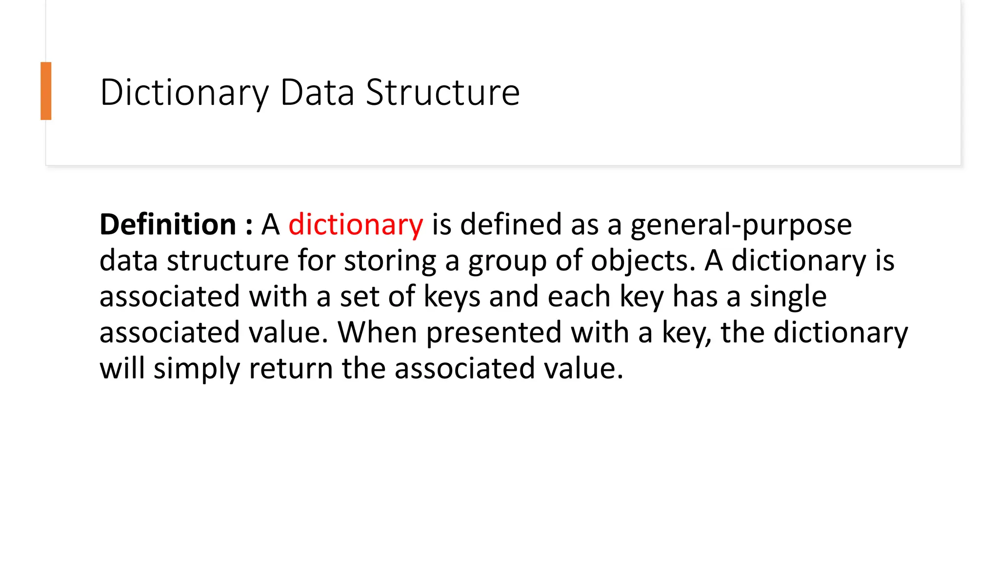 Dictionary Data Structures by Computer.pptx Dictionary Data Structures by Computer.pptx