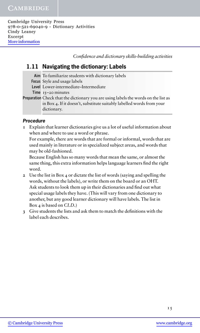 Dictionary activities-paperback-sample-pages | PDF