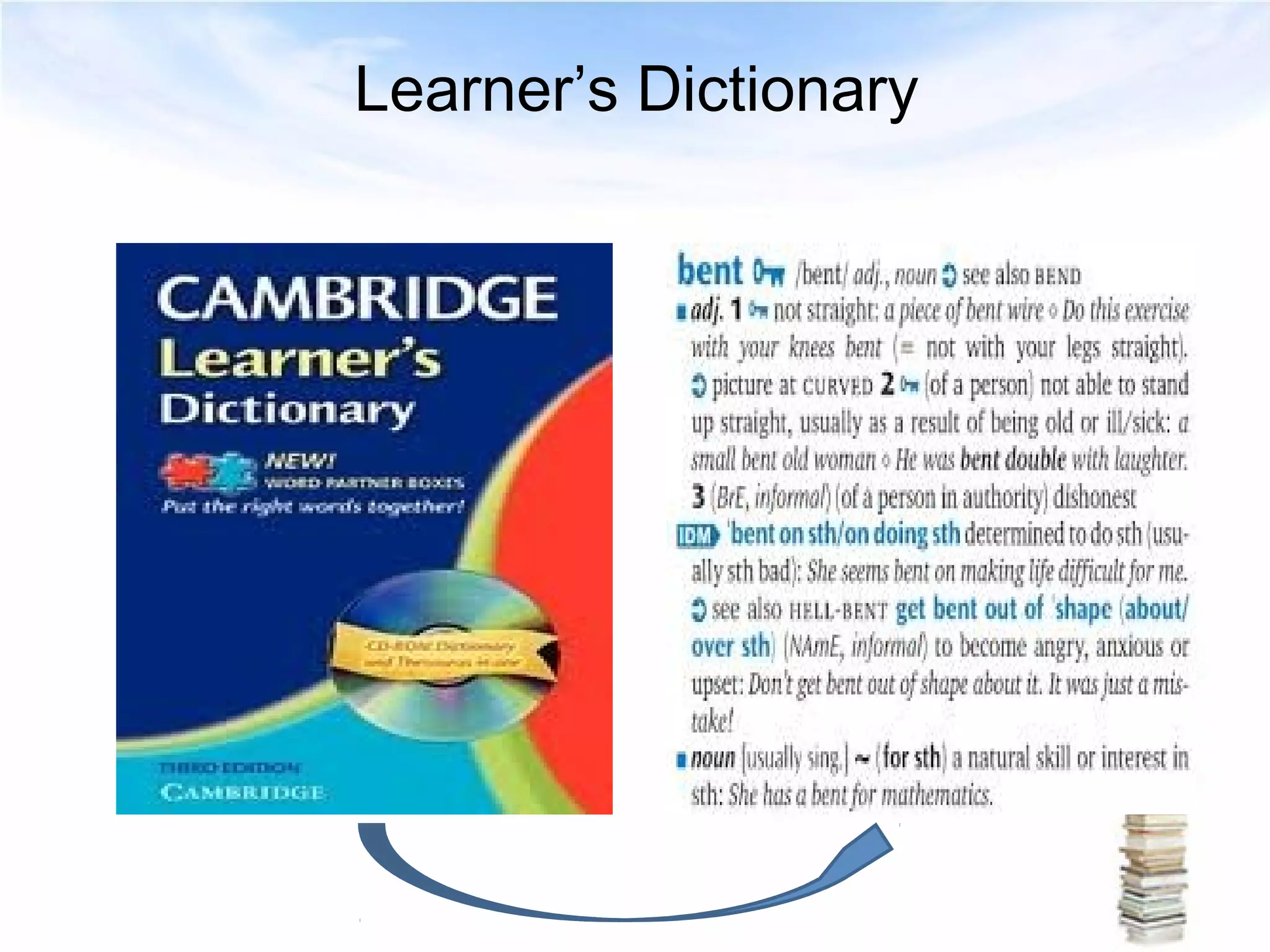 Dictionary activities for esl learners | PPT