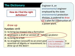Dictionary And Parts Of Speech | PPT