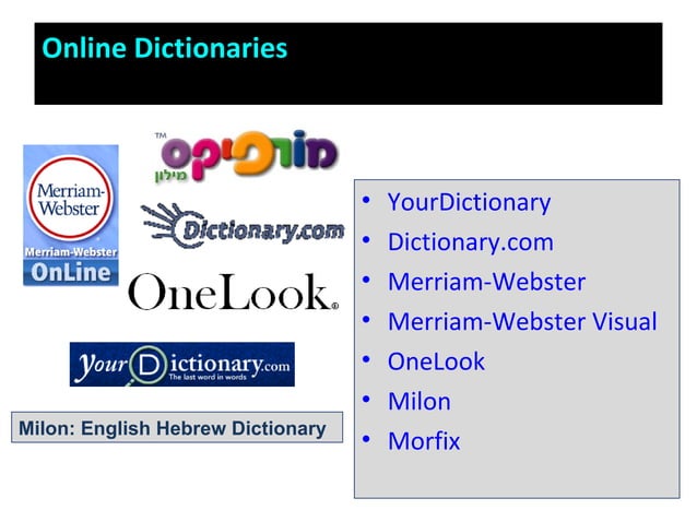 Dictionary And Parts Of Speech | PPT
