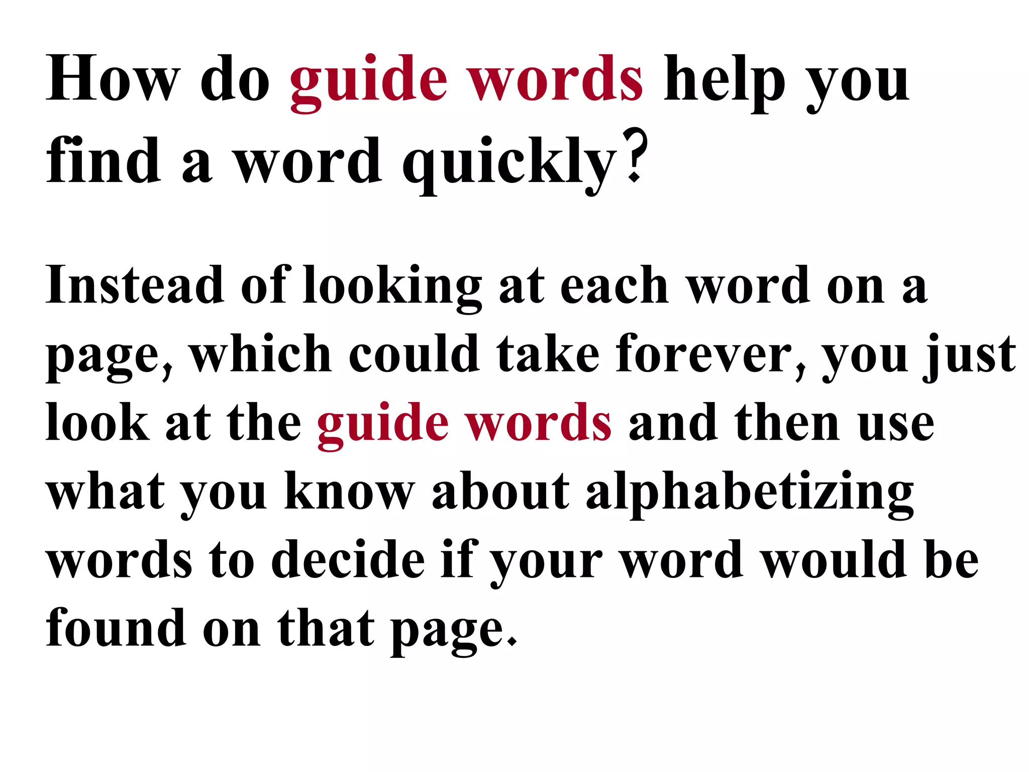 Dictionary Definitions | PPT