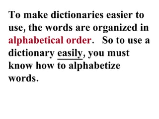 Dictionary Definitions | PPT | Science