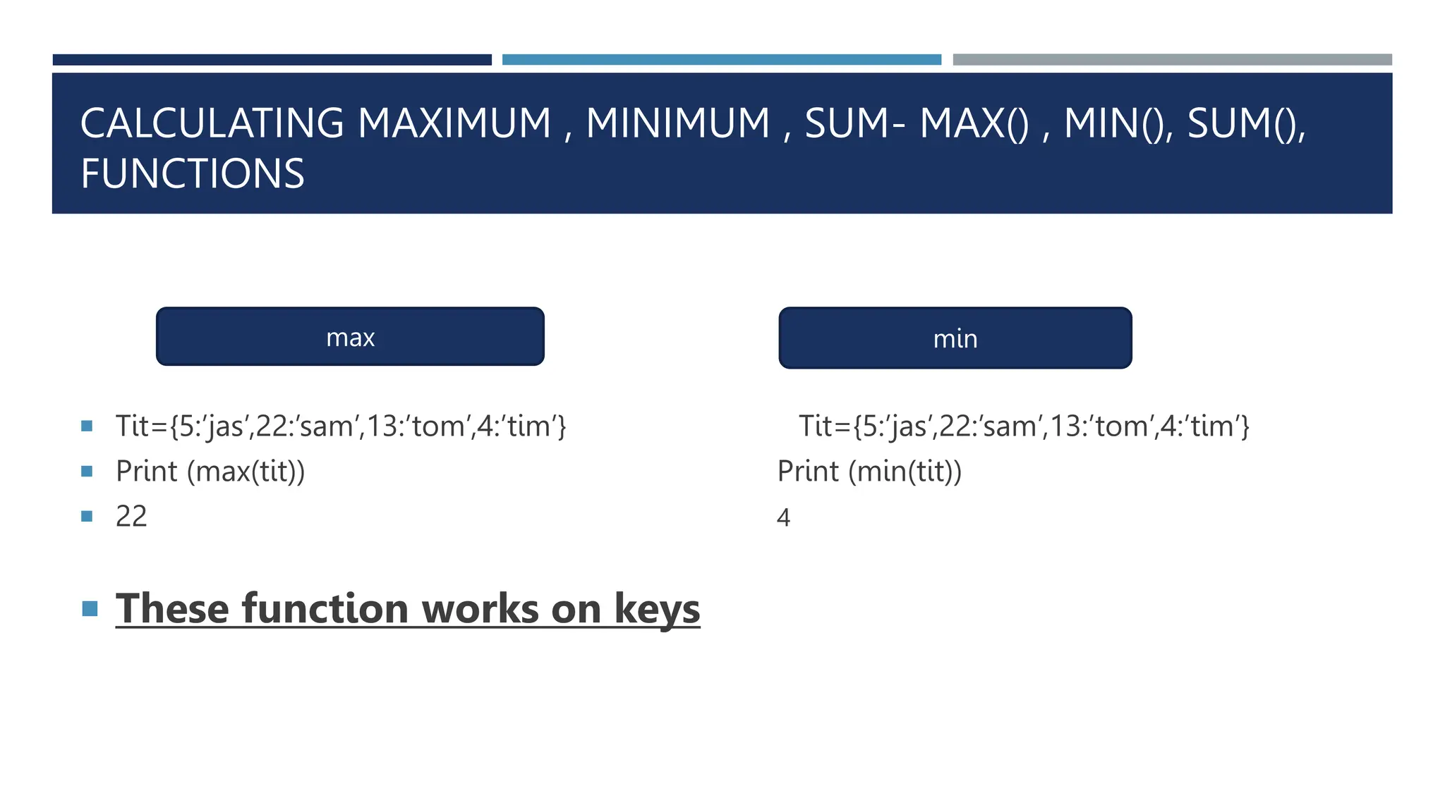 Dictionary functions and methods.ppt . | PPTX