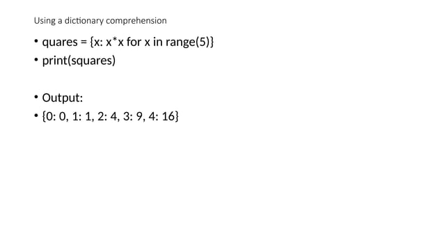 Meaning of Dictionary in python language | PPTX