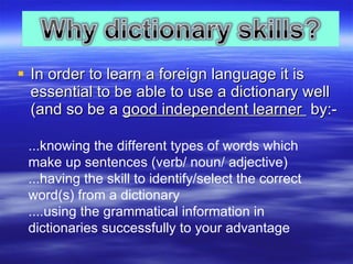 Dictionary lesson | PPT