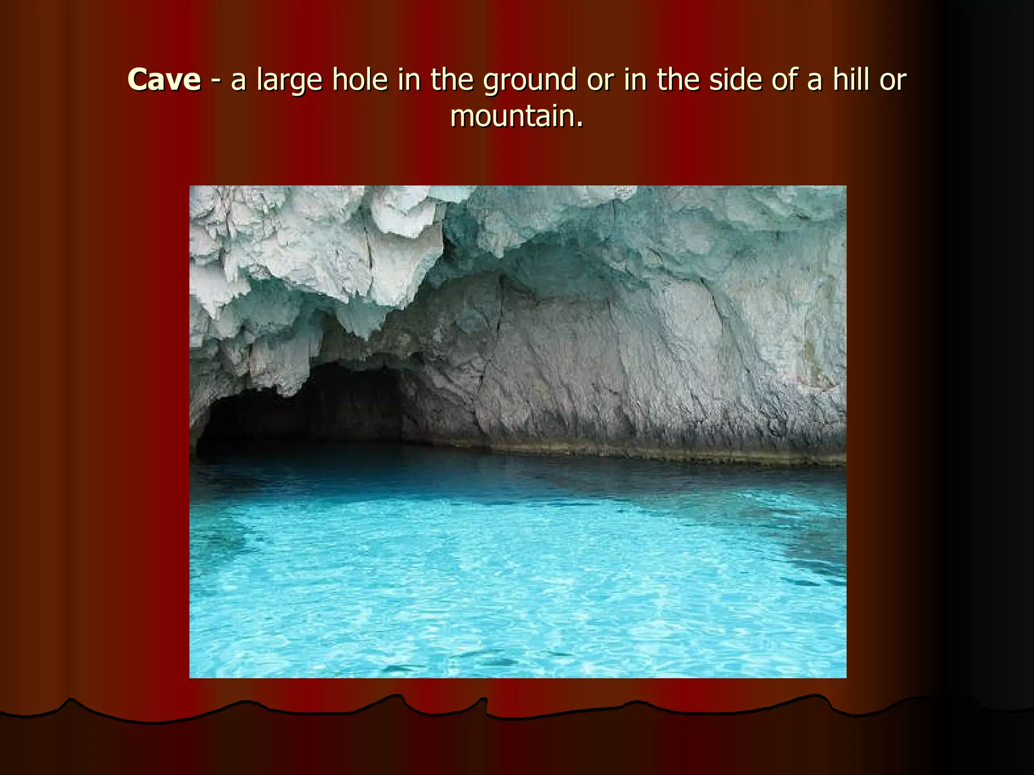 Dictionary Of Landforms Shaped By Water and water processes | PPT