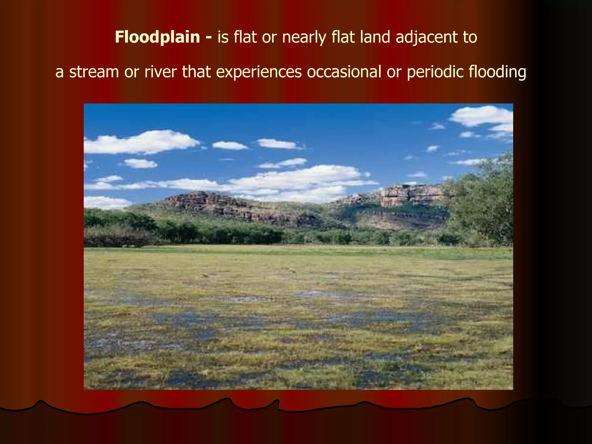Dictionary Of Landforms Shaped By Water and water processes | PPT