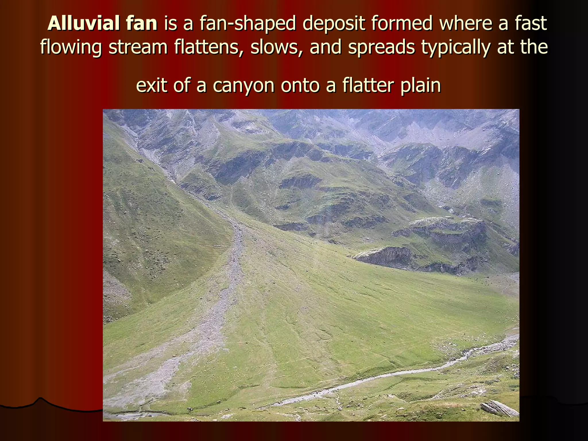 Dictionary Of Landforms Shaped By Water and water processes | PPT