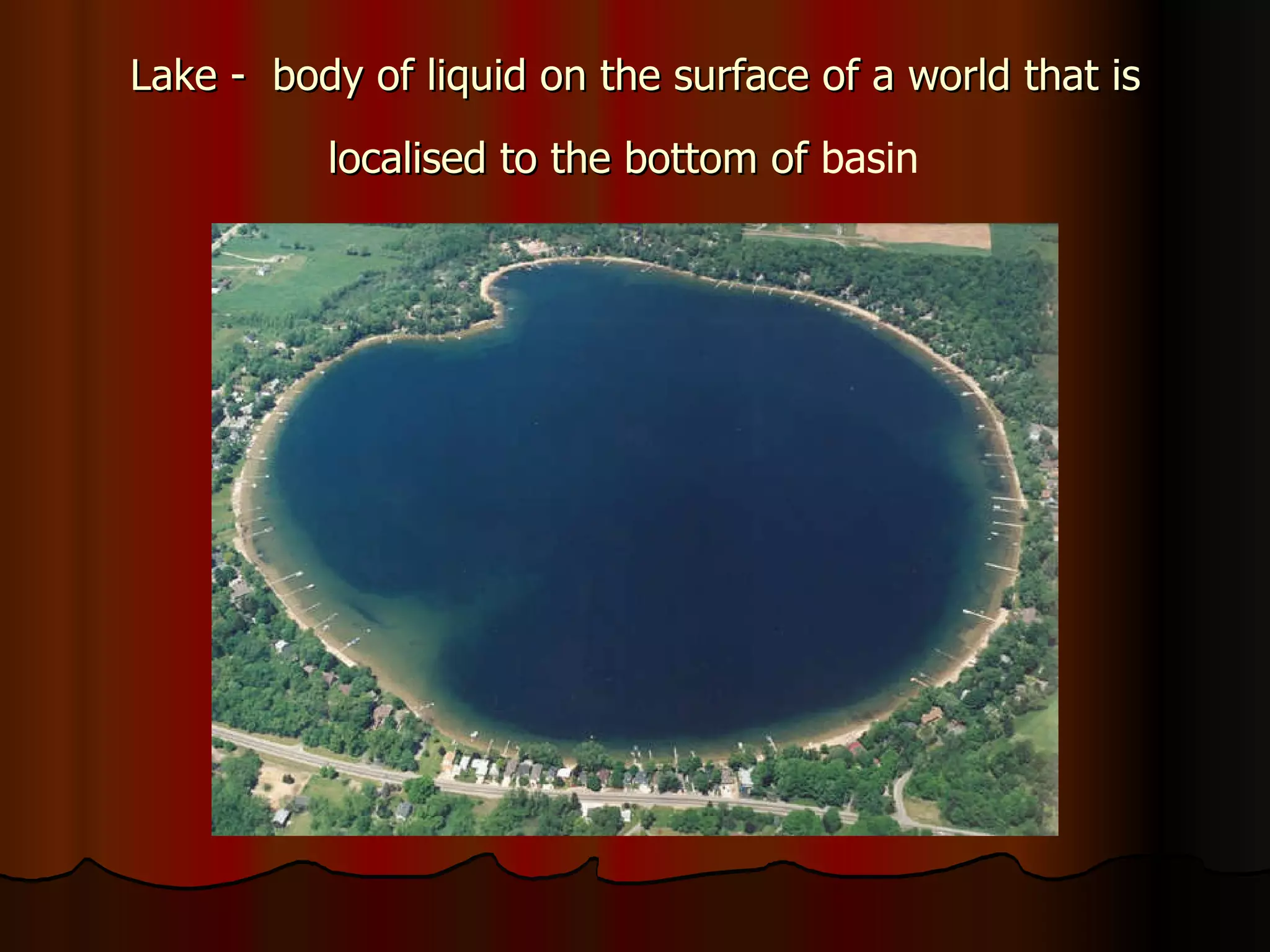 Dictionary Of Landforms Shaped By Water and water processes | PPT