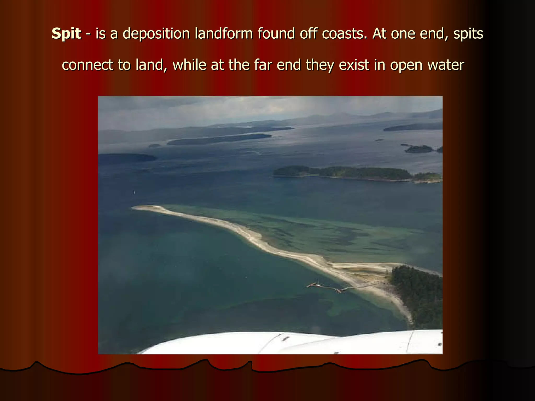 Dictionary Of Landforms Shaped By Water and water processes | PPT