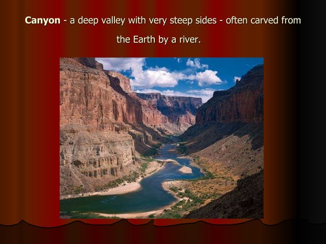 Dictionary Of Landforms Shaped By Water and water processes | PPT