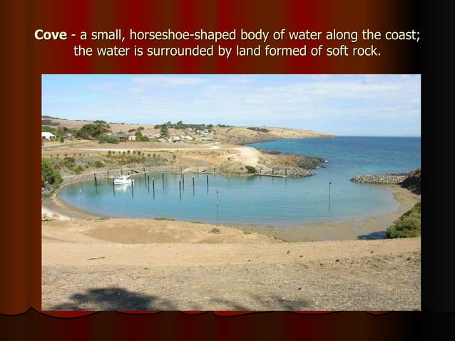 Dictionary Of Landforms Shaped By Water and water processes | PPT
