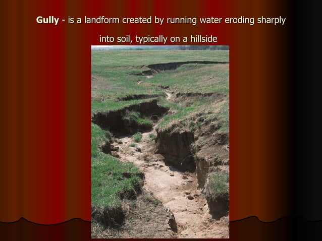 Dictionary Of Landforms Shaped By Water and water processes | PPT