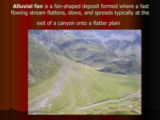 Dictionary Of Landforms Shaped By Water and water processes | PPT