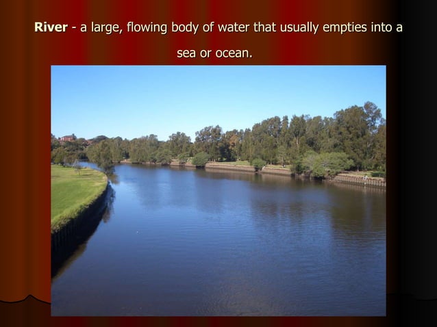 Dictionary Of Landforms Shaped By Water and water processes | PPT