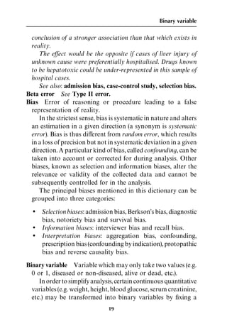 Dictionary Of Pharmacoepidemiology | PDF