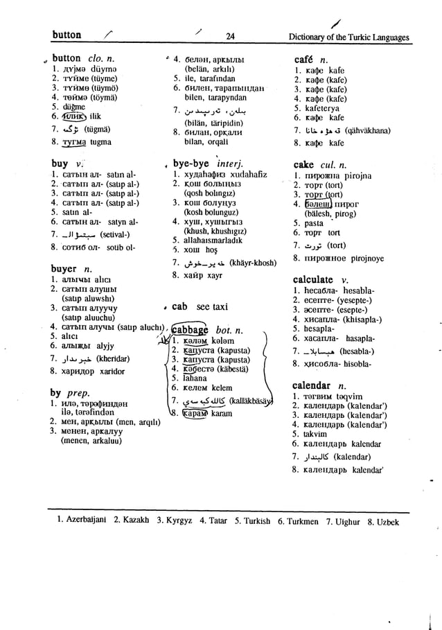 Dictionary of The Turkic | PDF