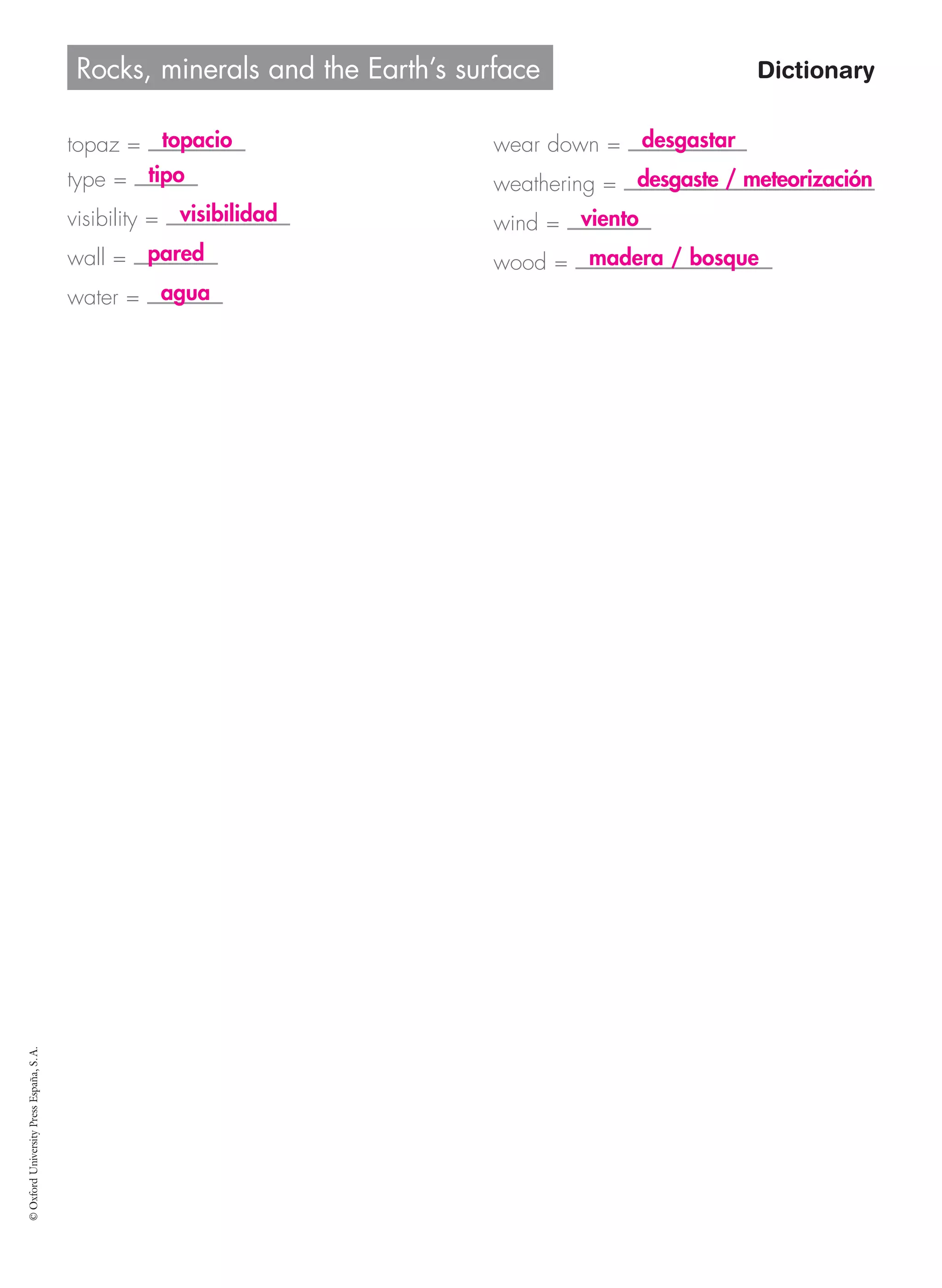 Dictionary rocks | PDF | Geology | Science