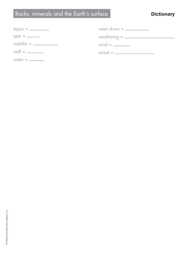 Dictionary rocks | PDF | Geology | Science